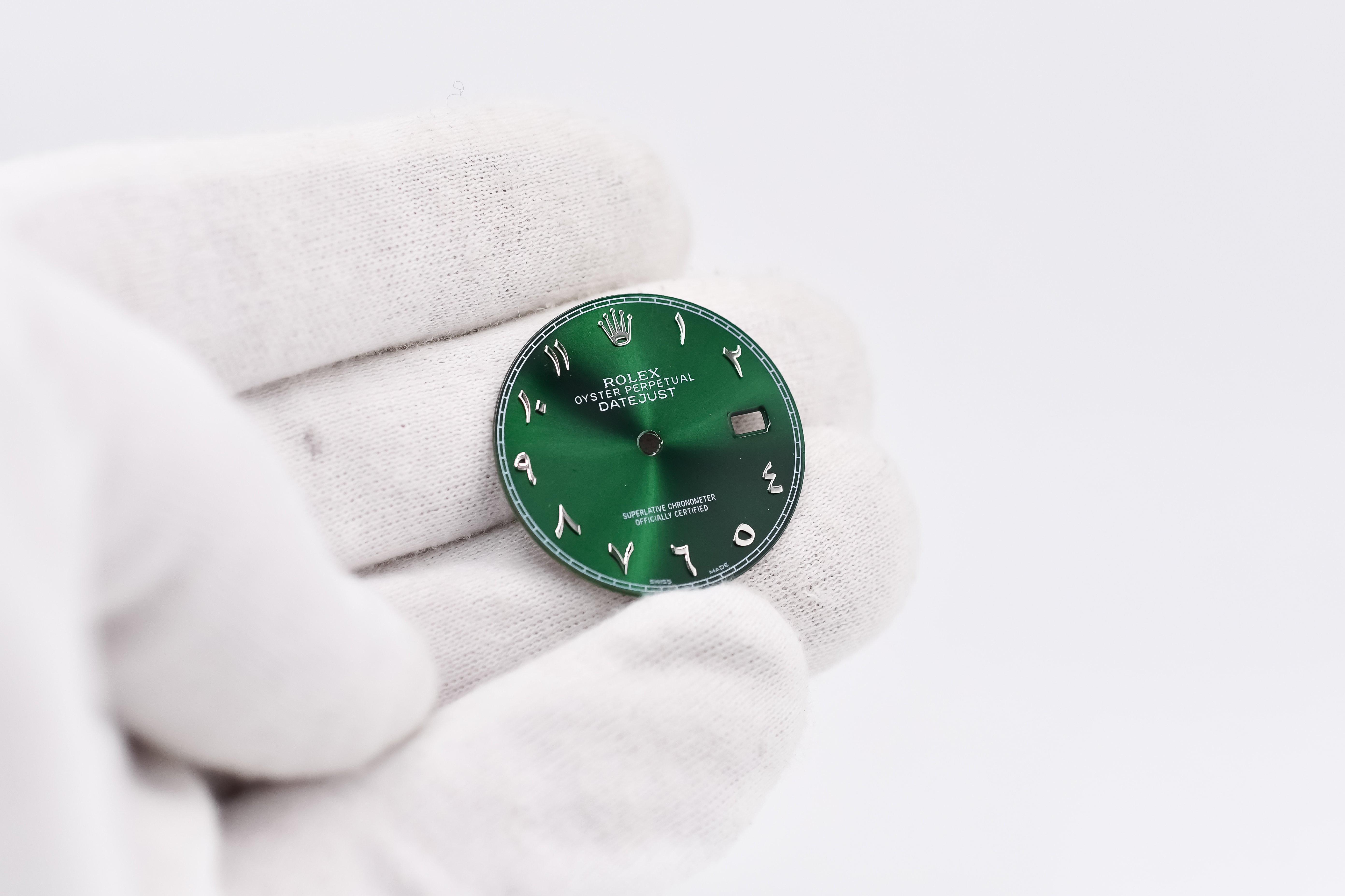 Custom Sunburst Green Arabic Rolex Dial Datejust 36mm 16014 16030 16234 ...