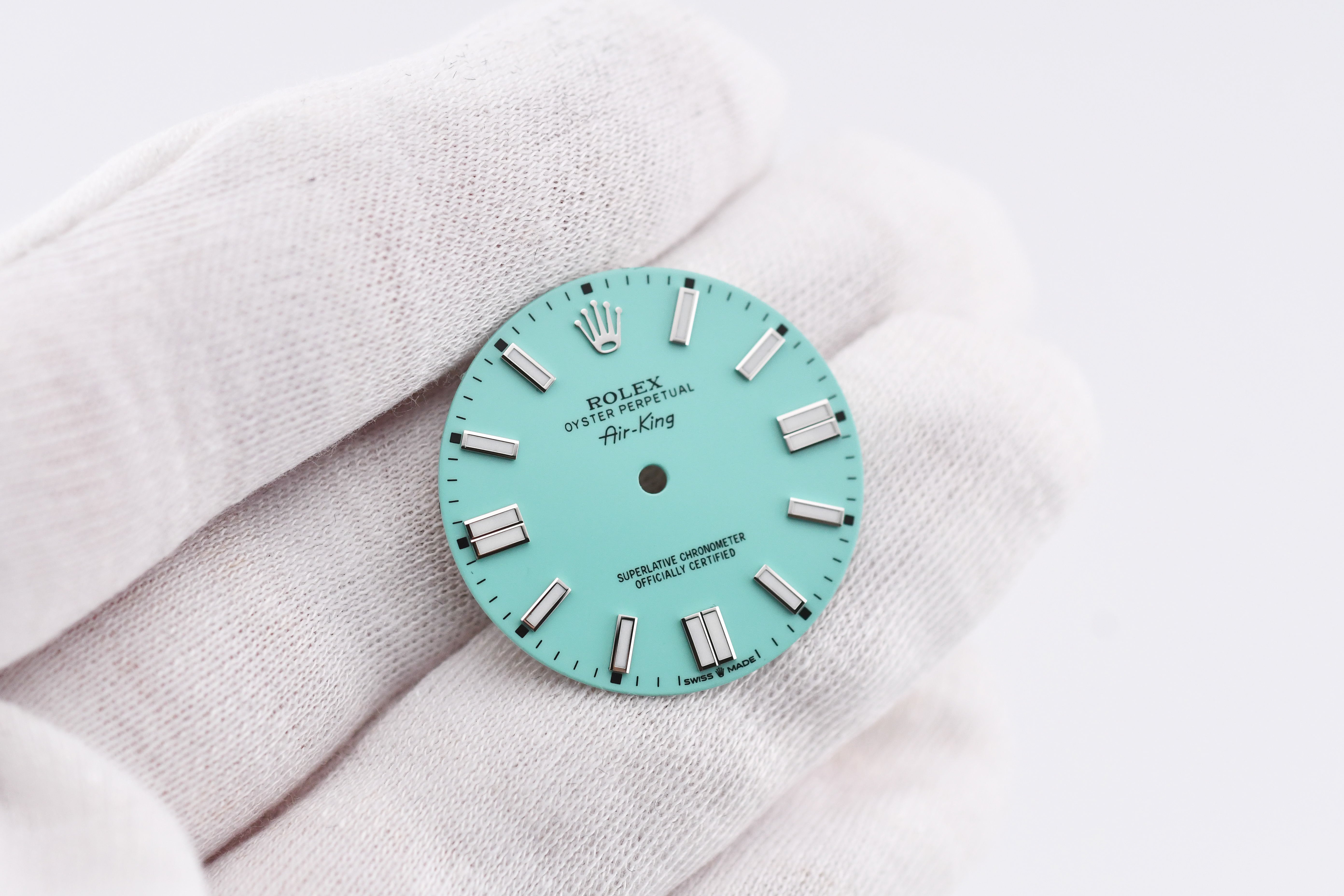 Custom Tiffany Blue Rolex Dial Air-King OP 34mm 14000 14200 114200 ...